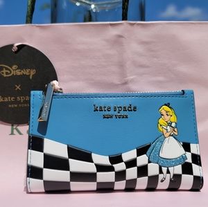 kate spade | Bags | Disney X Kate Spade Alice Sm Bifold Wallet | Poshmark
